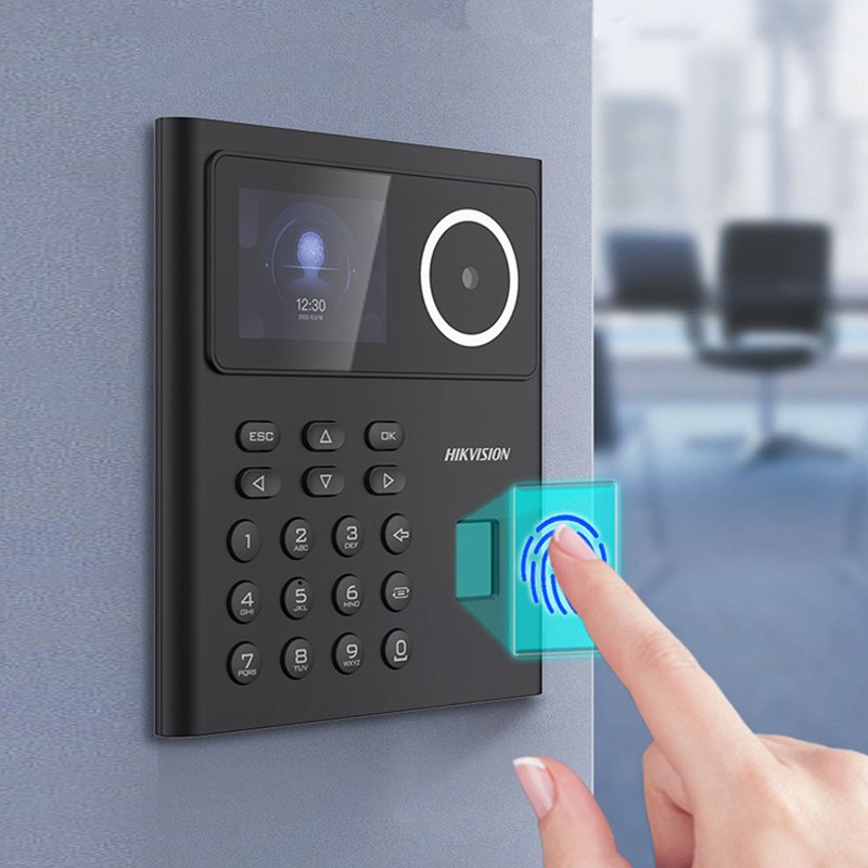 Hikvision Face Recognition Fingerprint Time Attendance Terminal